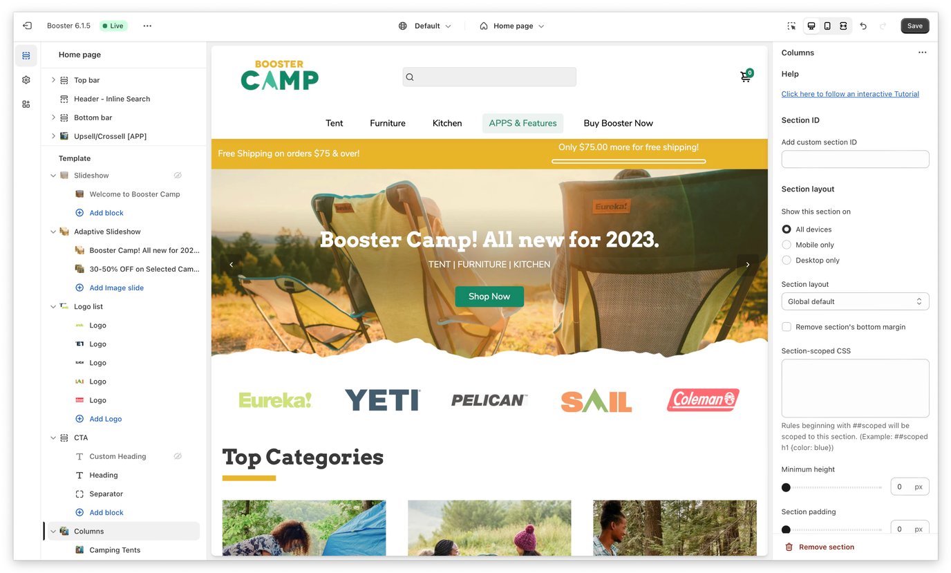 The Booster Theme Basics