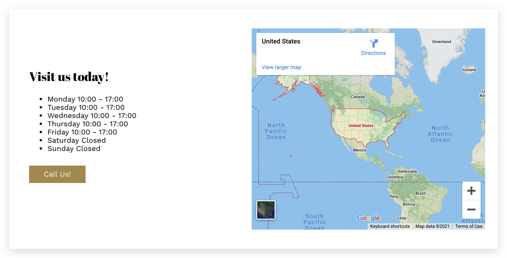 Map Section in Booster Theme