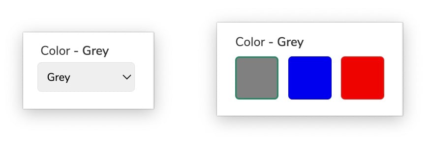 Gallery & Swatches theme settings